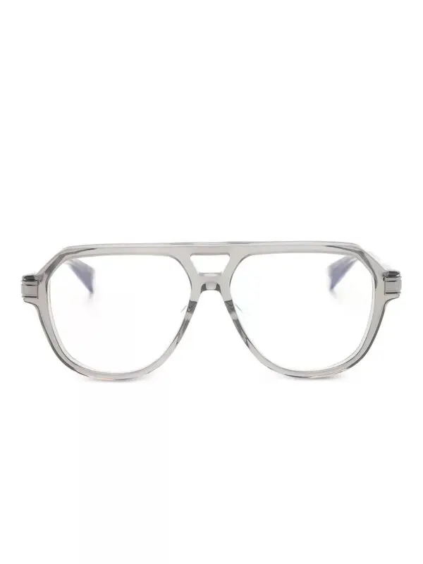 Balmain Françoise Ii Geometric Glasses - Grey