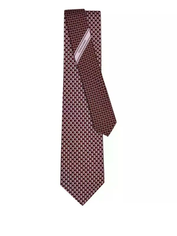 FERRAGAMO Gancini Pegasus Print Tie
