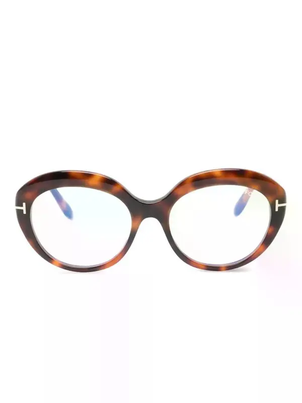 TOM FORD Oval-frame Eyeglasses - Brown