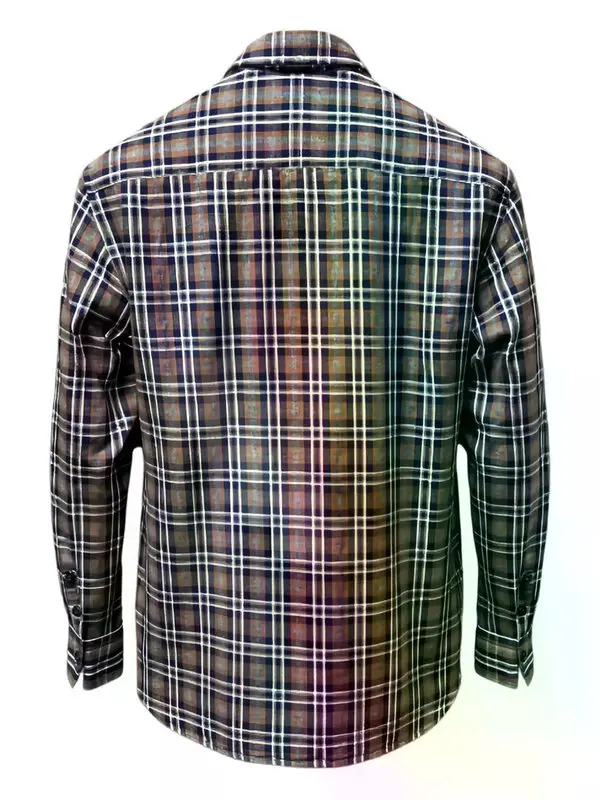 BASTONCINO Plaid-pattern Shirt - Brown