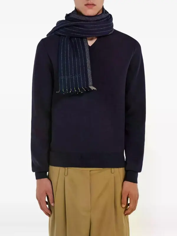 FERRAGAMO Striped-pattern Scarf