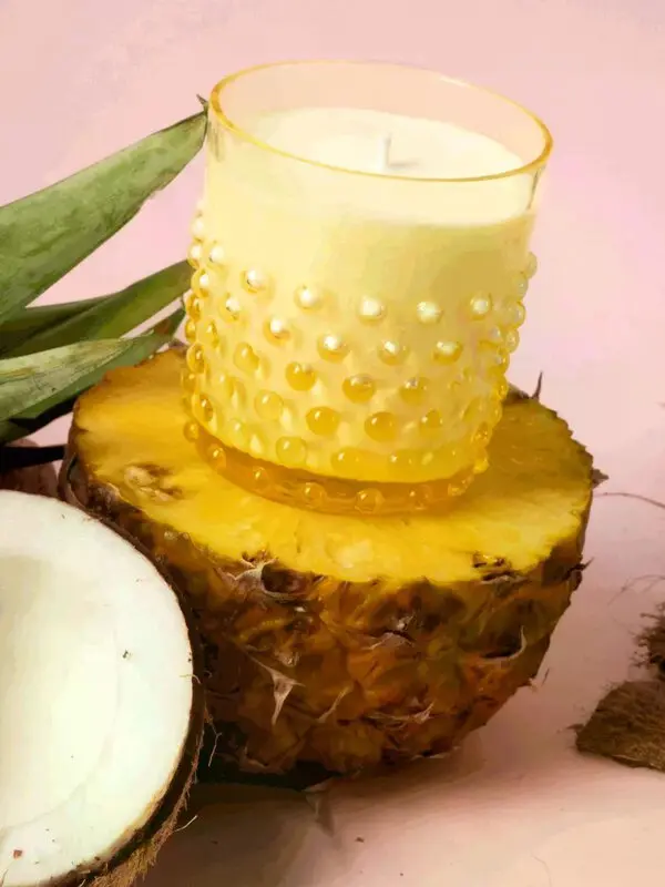 KLIMCHI Hobnail Piña Colada Candle