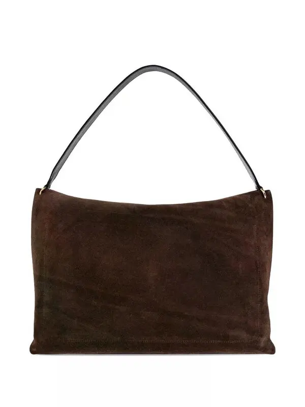 WANDLER Penelope Suede Tote - Brown