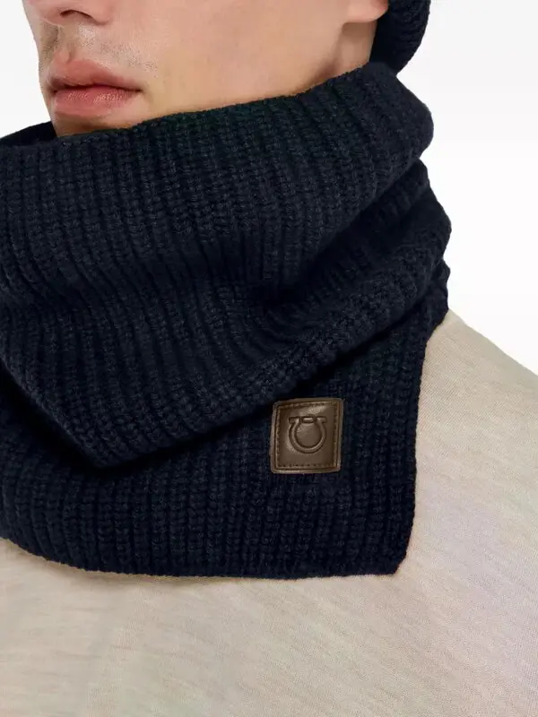 FERRAGAMO Ribbed Knit Neck Warmer