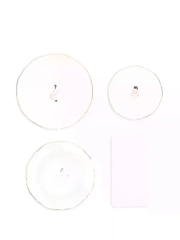 SELETTI X Bruno Laurenzano Seikantai5271 Gathered Plate - White