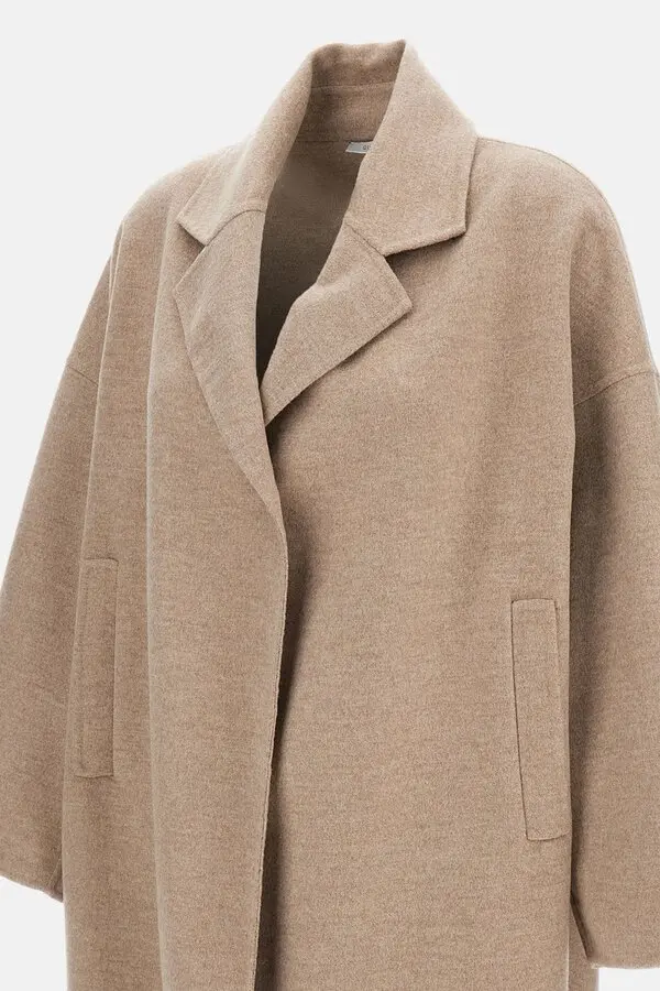 Dusan Cashmere Single-breasted Coat - Grey