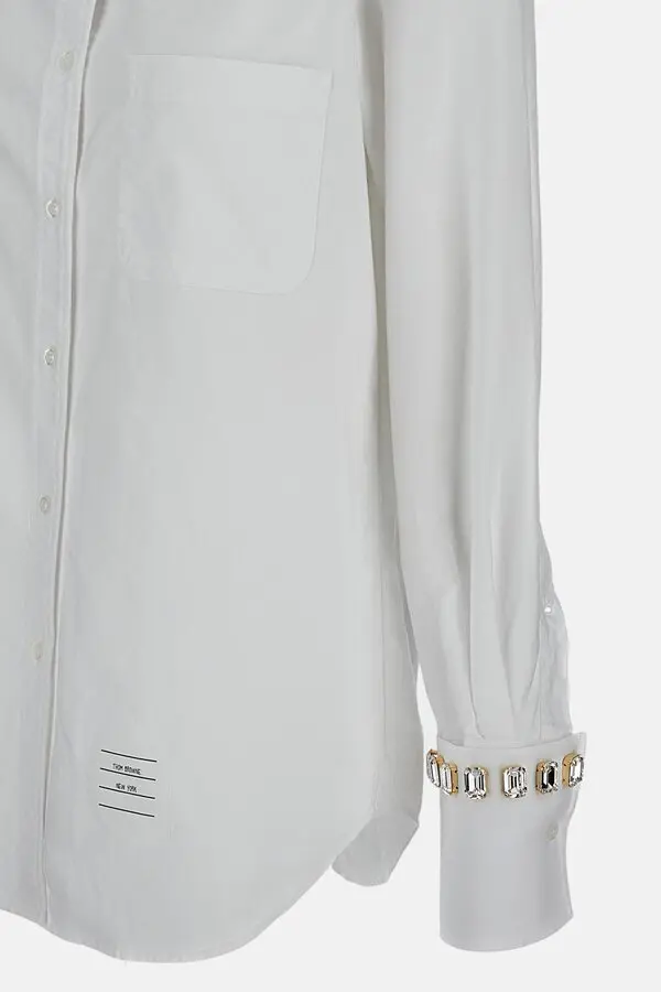 Thom Browne Shirt With Swarovski Crystals