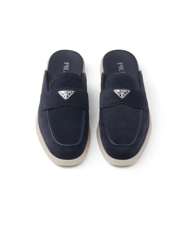 Prada Suede Sabots