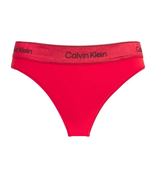 Calvin Klein Cotton-blend Holiday Bikini Brief - Red