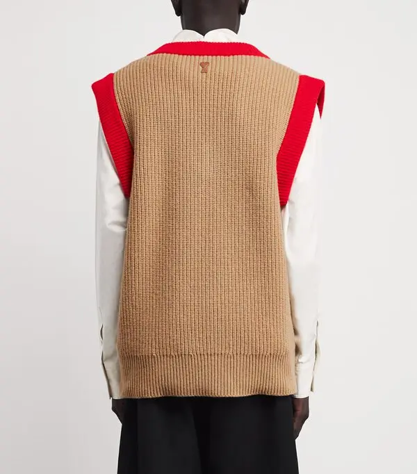 Ami Wool De Coeur Sweater Vest