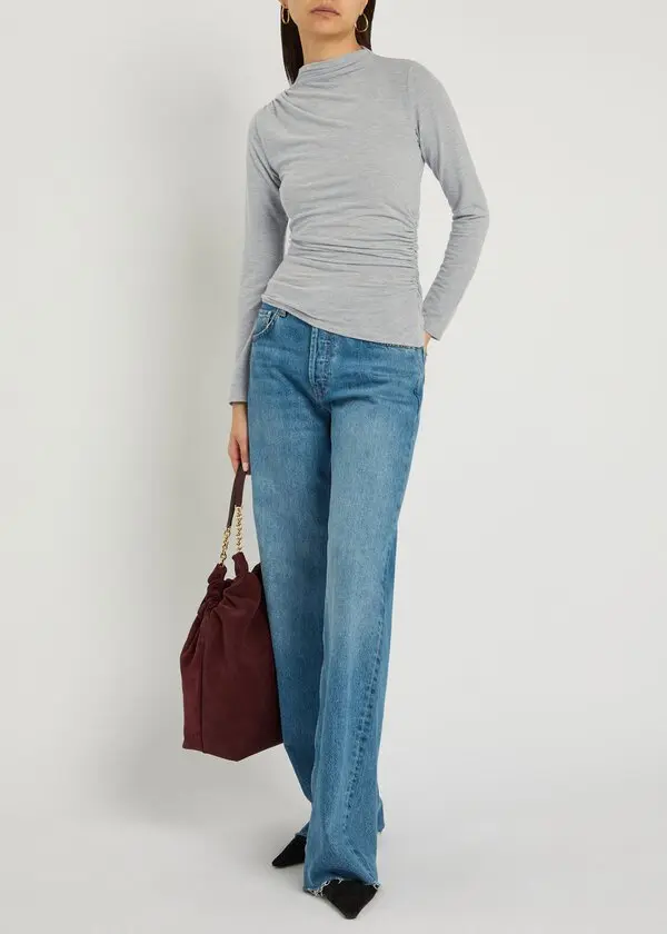 Rails Joelle Ruched Knit Top