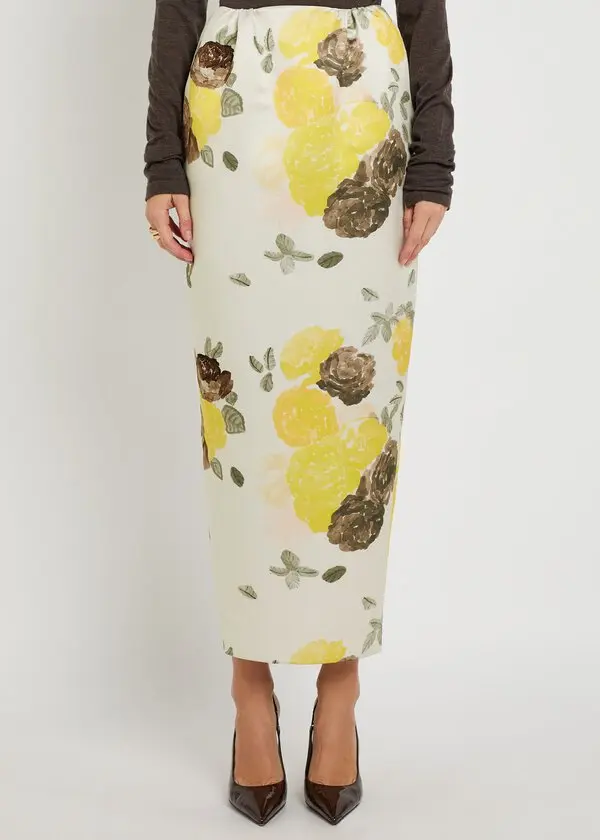 Bernadette Damian Floral-print Midi Skirt