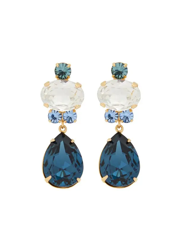 JENNIFER BEHR Catherine Drop Earrings - Blue