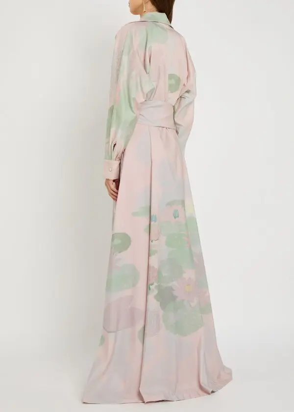Bernadette Beatrice Printed Maxi Shirt Dress
