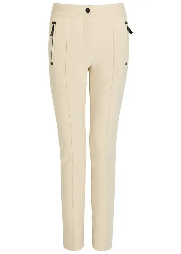 Moncler Slim-leg Twill Ski Trousers - Beige