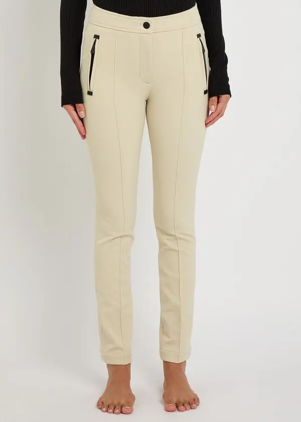 Moncler Slim-leg Twill Ski Trousers - Beige