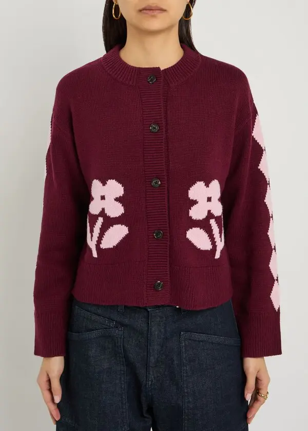 Rails Mavie Embroidered Knit Cardigan