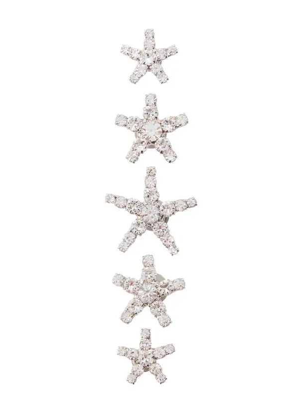 JENNIFER BEHR Vespera Embellished Hair Magnets - Crystal