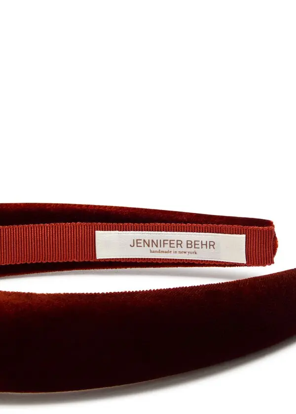 JENNIFER BEHR Tori Padded Headband - Terracotta