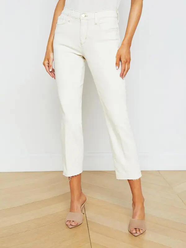 L'Agence Sada Slim-leg Cropped Jeans