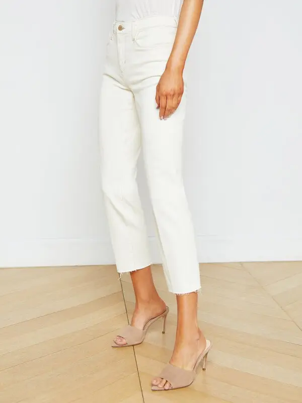 L'Agence Sada Slim-leg Cropped Jeans