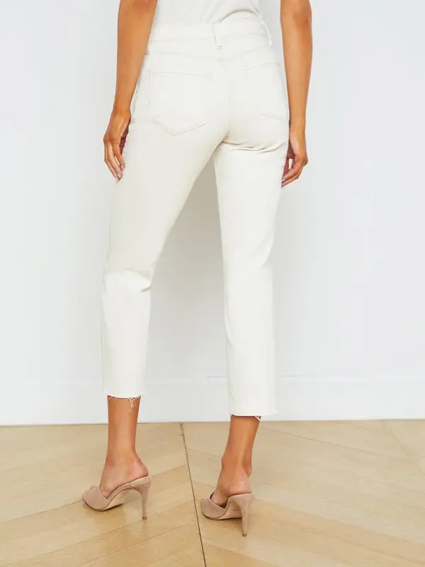 L'Agence Sada Slim-leg Cropped Jeans