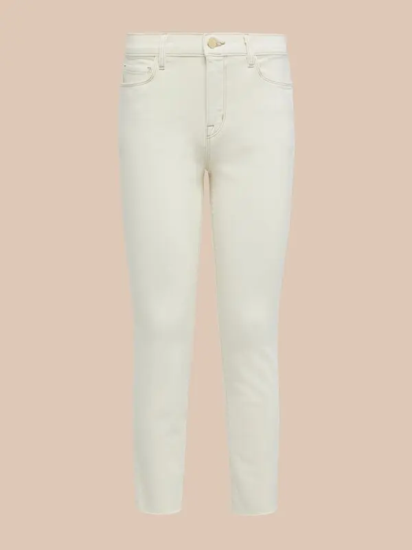 L'Agence Sada Slim-leg Cropped Jeans - Macadamia