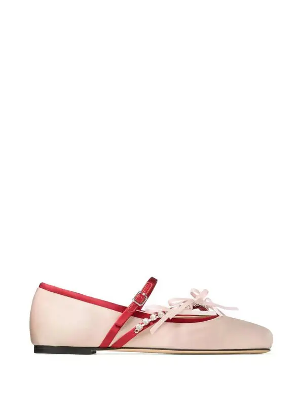 JIMMY CHOO Loli Ballerina Flats - Pink