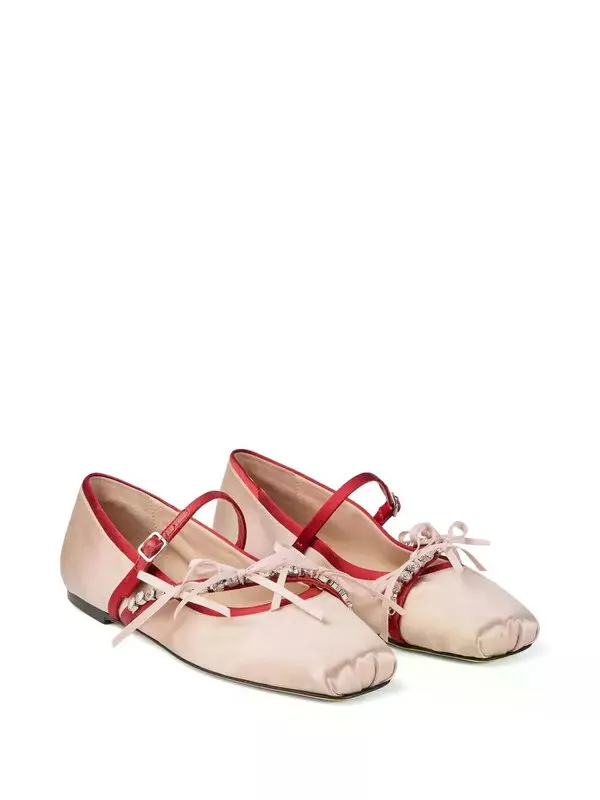 JIMMY CHOO Loli Ballerina Flats - Pink