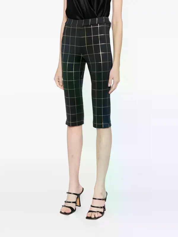 Cynthia Rowley Checked Capri Shorts