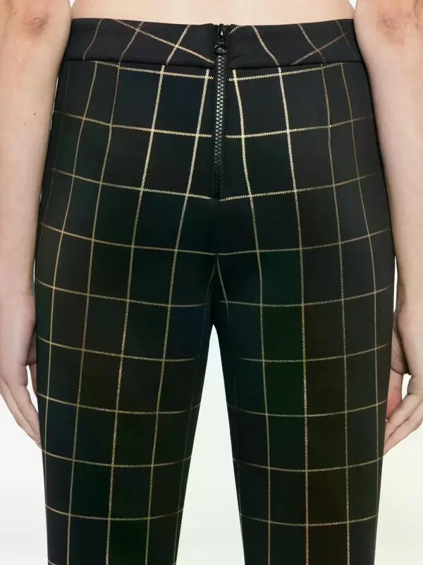 Cynthia Rowley Checked Flared Trousers