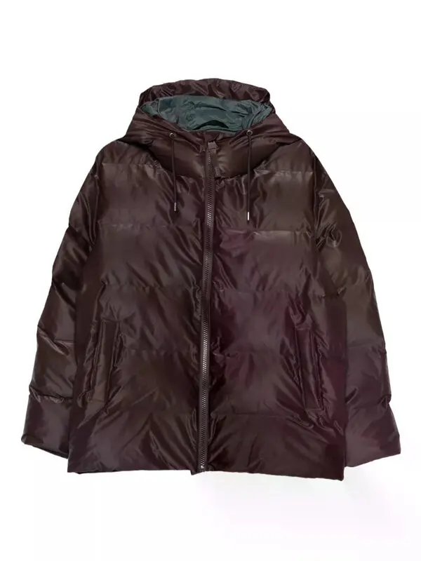 Rains Alta Hooded Zip-fastening Jacket - Red