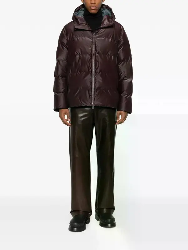Rains Alta Hooded Zip-fastening Jacket - Red