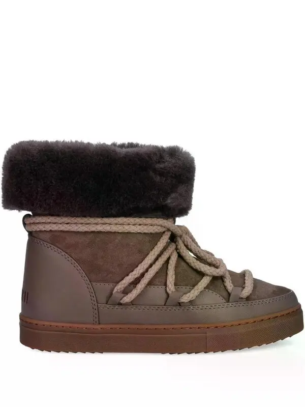 Inuikii Fleece-trim Lace-up Boots