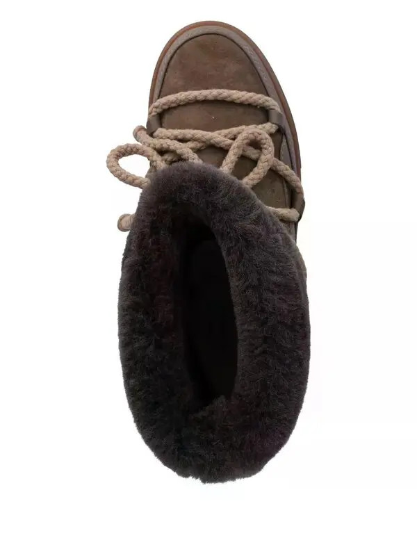 Inuikii Fleece-trim Lace-up Boots