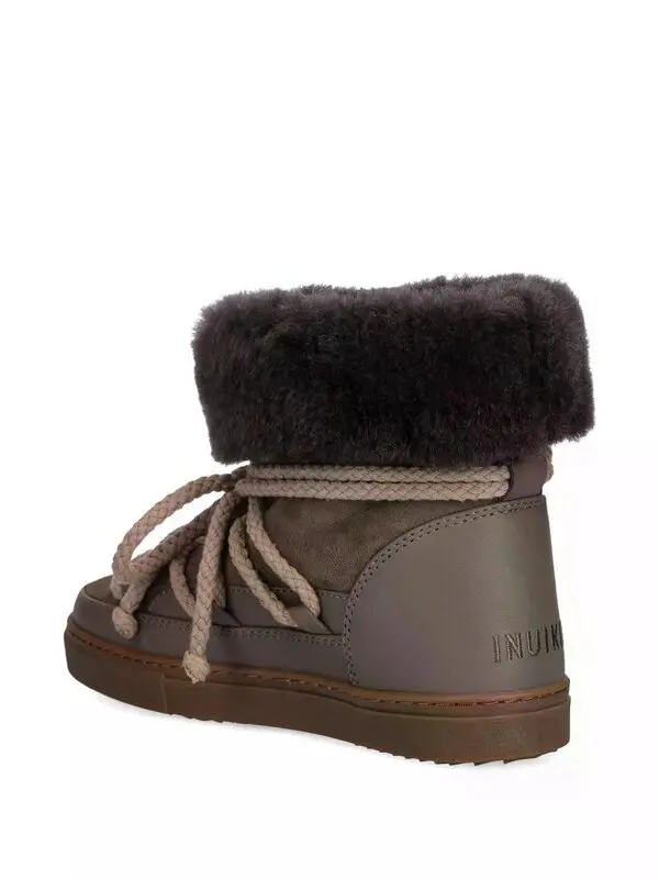 Inuikii Fleece-trim Lace-up Boots