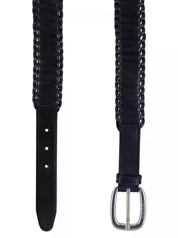 GOLDEN GOOSE Braided Leather Belt