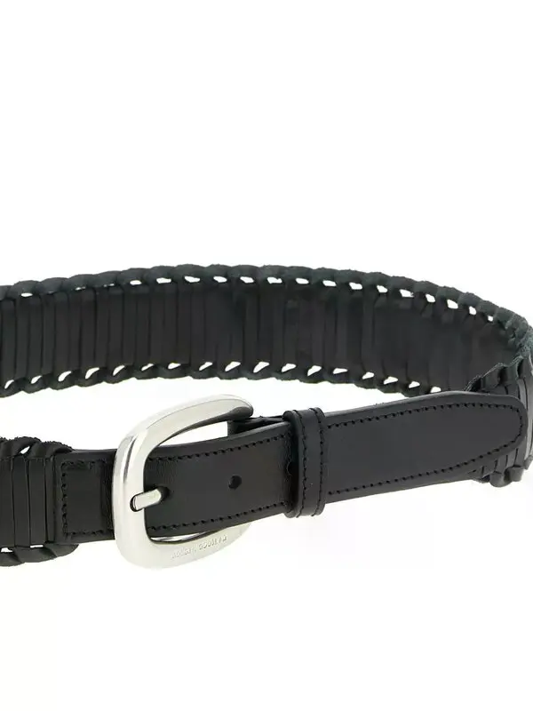 GOLDEN GOOSE Braided Leather Belt