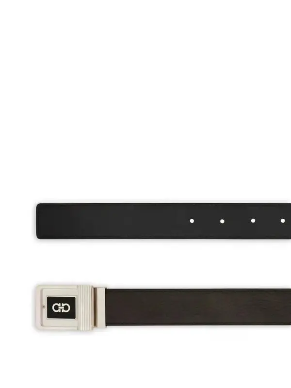 FERRAGAMO Reversible Buckle Belt - Brown