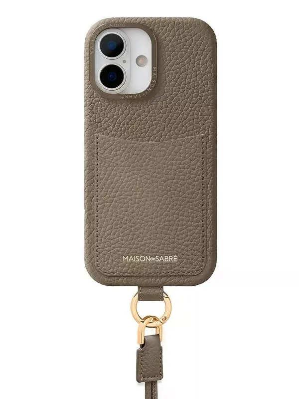 MAISON DE SABRE The Sling Card-slot Lanyard Iphone 17 Case - Neutrals