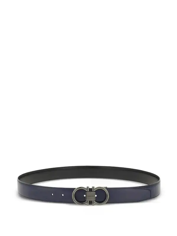 FERRAGAMO Reversible Gancini Buckle Belt - Blue