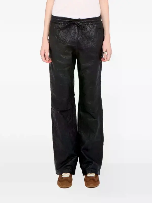 Zadig&Voltaire Pocha Crinkled Leather Trousers