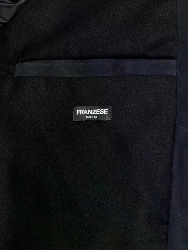 FRANZESE COLLECTION Leather Zip Jacket - Black