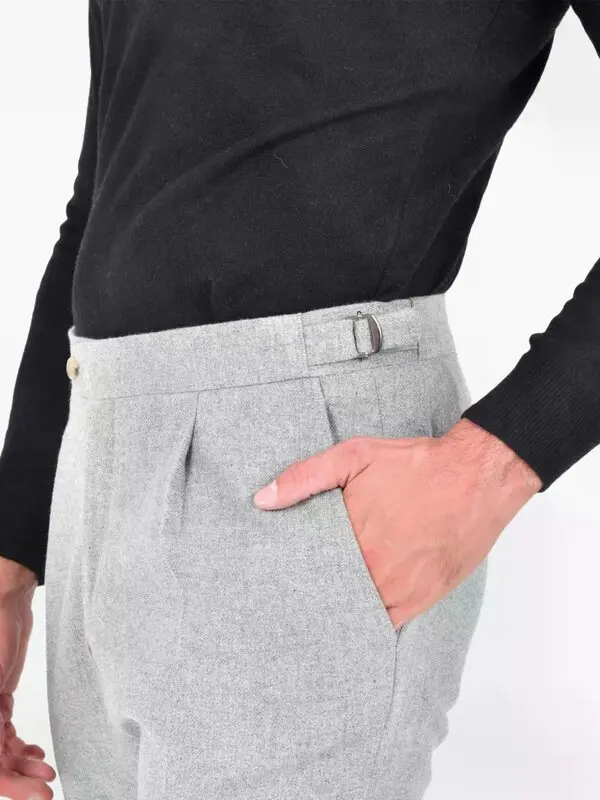 FRANZESE COLLECTION Darted Tailored Trousers - Grey