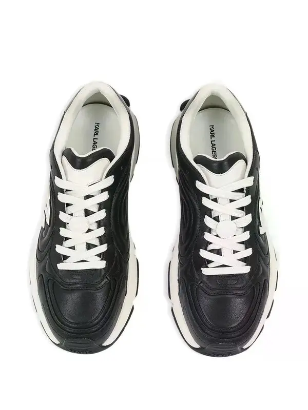 Karl Lagerfeld Logo Leather Sneakers