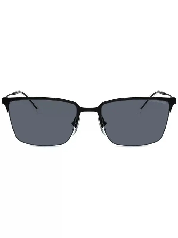 Emporio Armani Rectangle-frame Sunglasses - Black