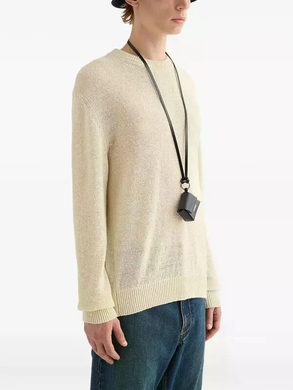 JIL SANDER Chunky-knit Silk Sweatshirt - Neutrals