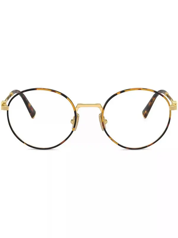 Miu Miu Regard Glasses - Gold
