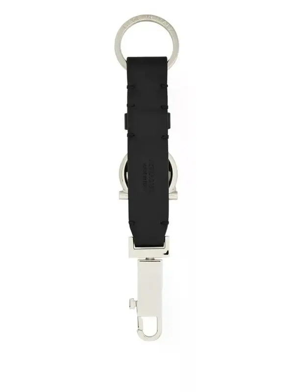 FERRAGAMO Gancini Leather Strap Keyring