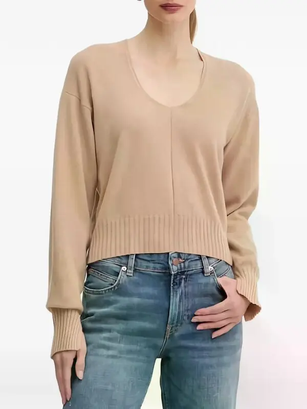 TWINSET Ribbed-trim Sweater